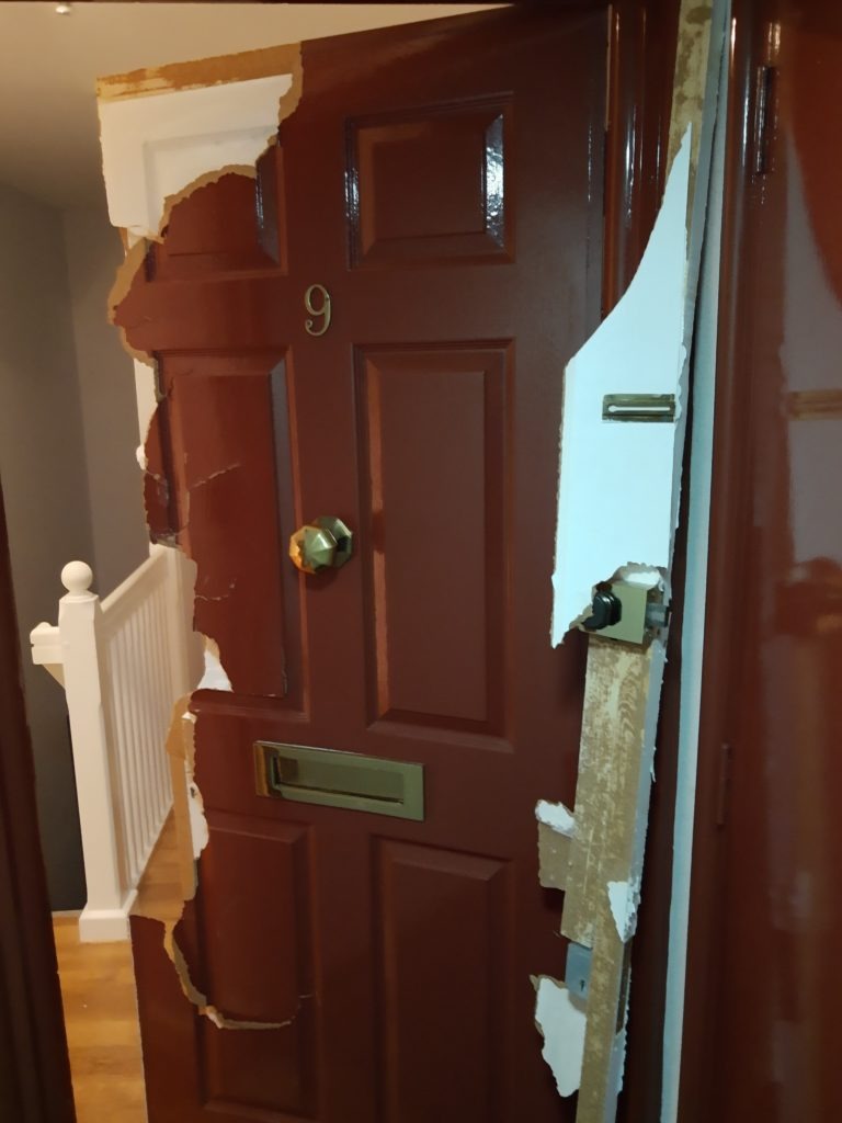 Actual Burglary Images - Steel Security Doors