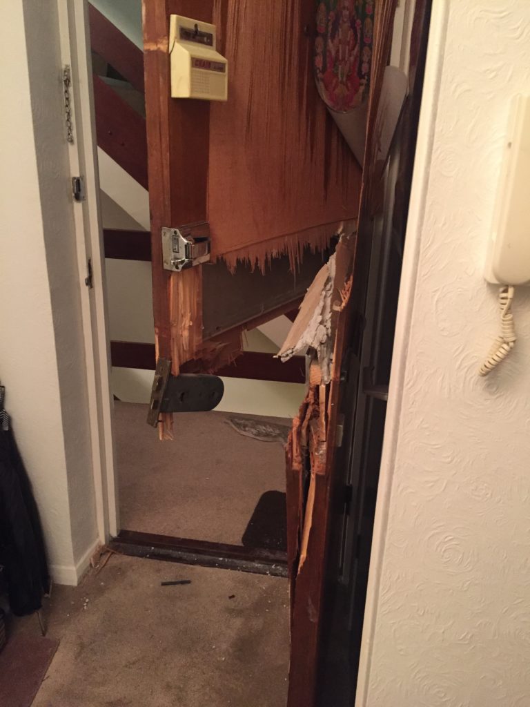 Actual Burglary Images - Steel Security Doors